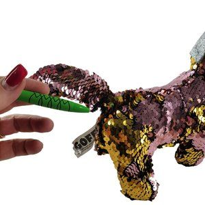 Goffa | Toys | Goffa Flip Sequin Unicorn Stuffed Animal Plush Pink Gold ...